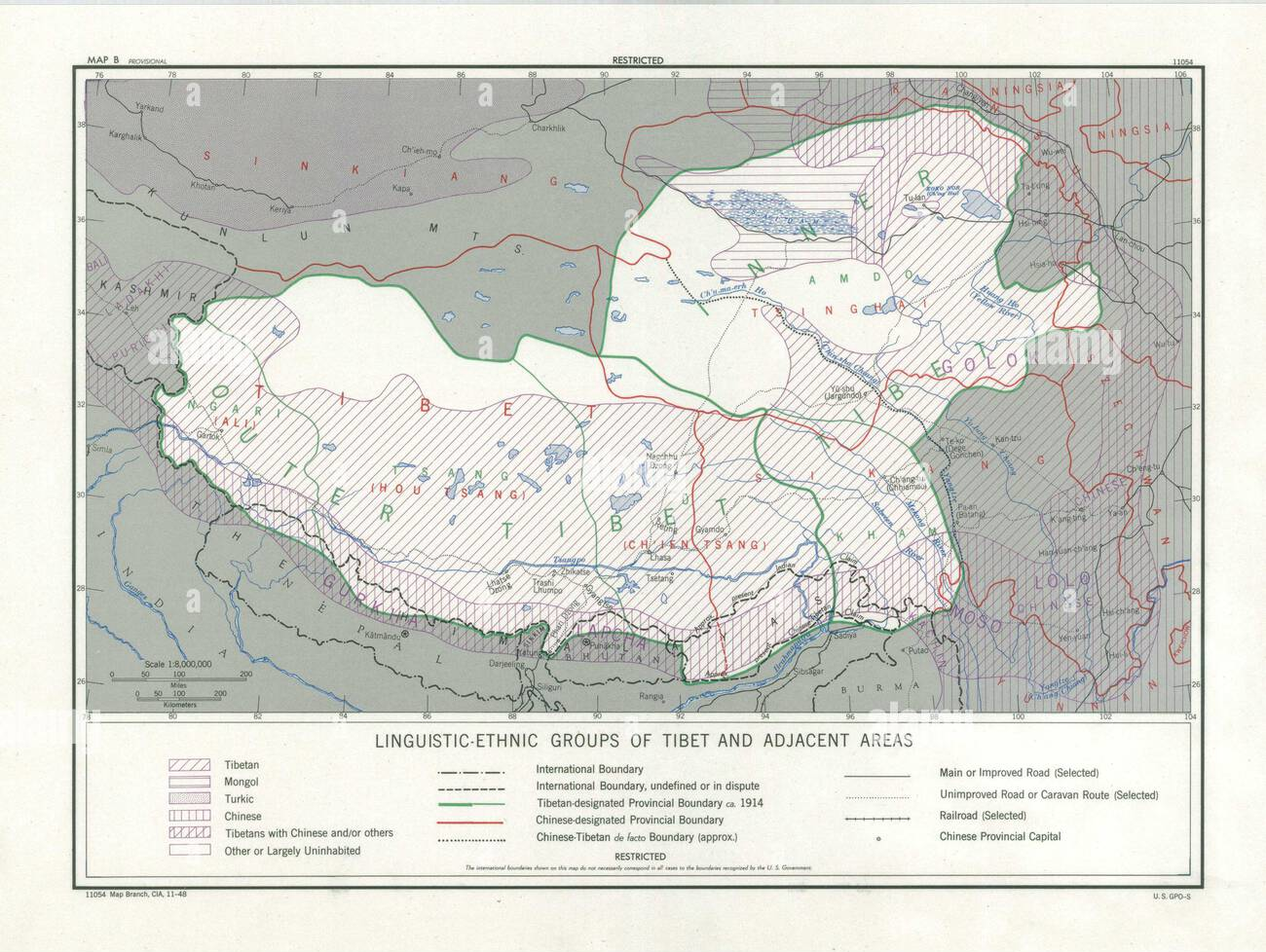 Tinto Maps #21 Chagatai & Tibet, #22 Mongolia, Manchuria & Eastern ...