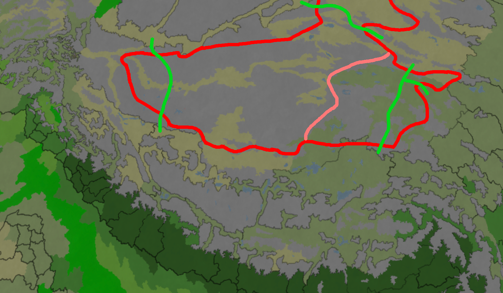 Tinto Maps #21 Chagatai & Tibet, #22 Mongolia, Manchuria & Eastern ...