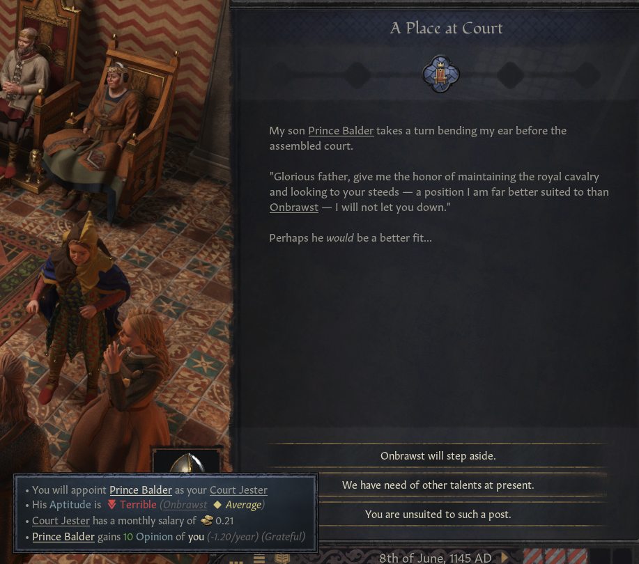 Hold Court event mixes up court positions | Paradox Interactive Forums