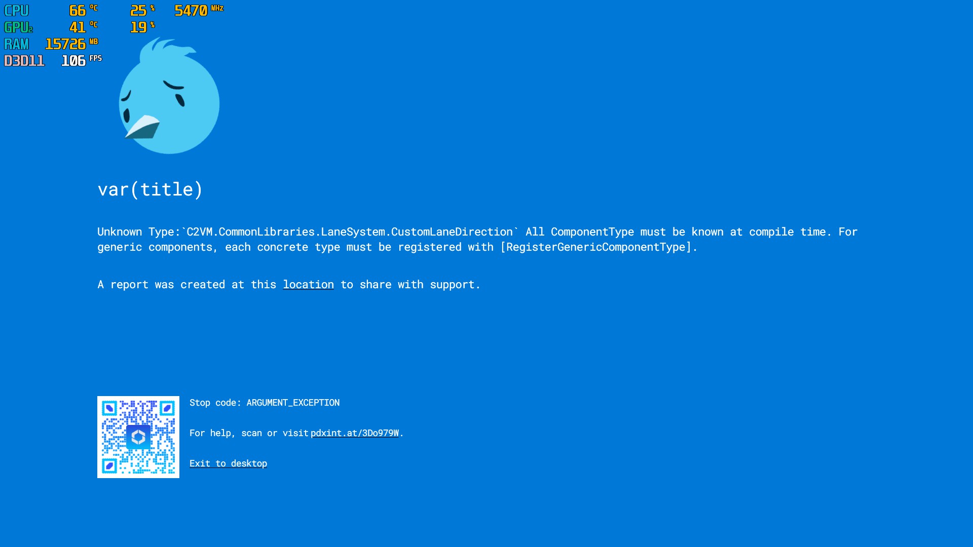 Fixed - Blue screen | Paradox Interactive Forums