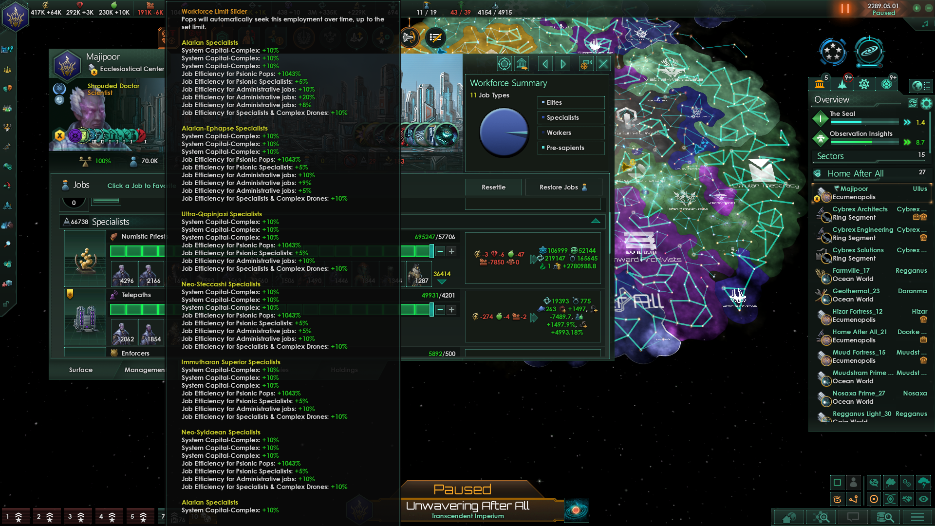 Majipoor. 70k pops, 1000%+ efficiency. Behold the power of the Shroud ...