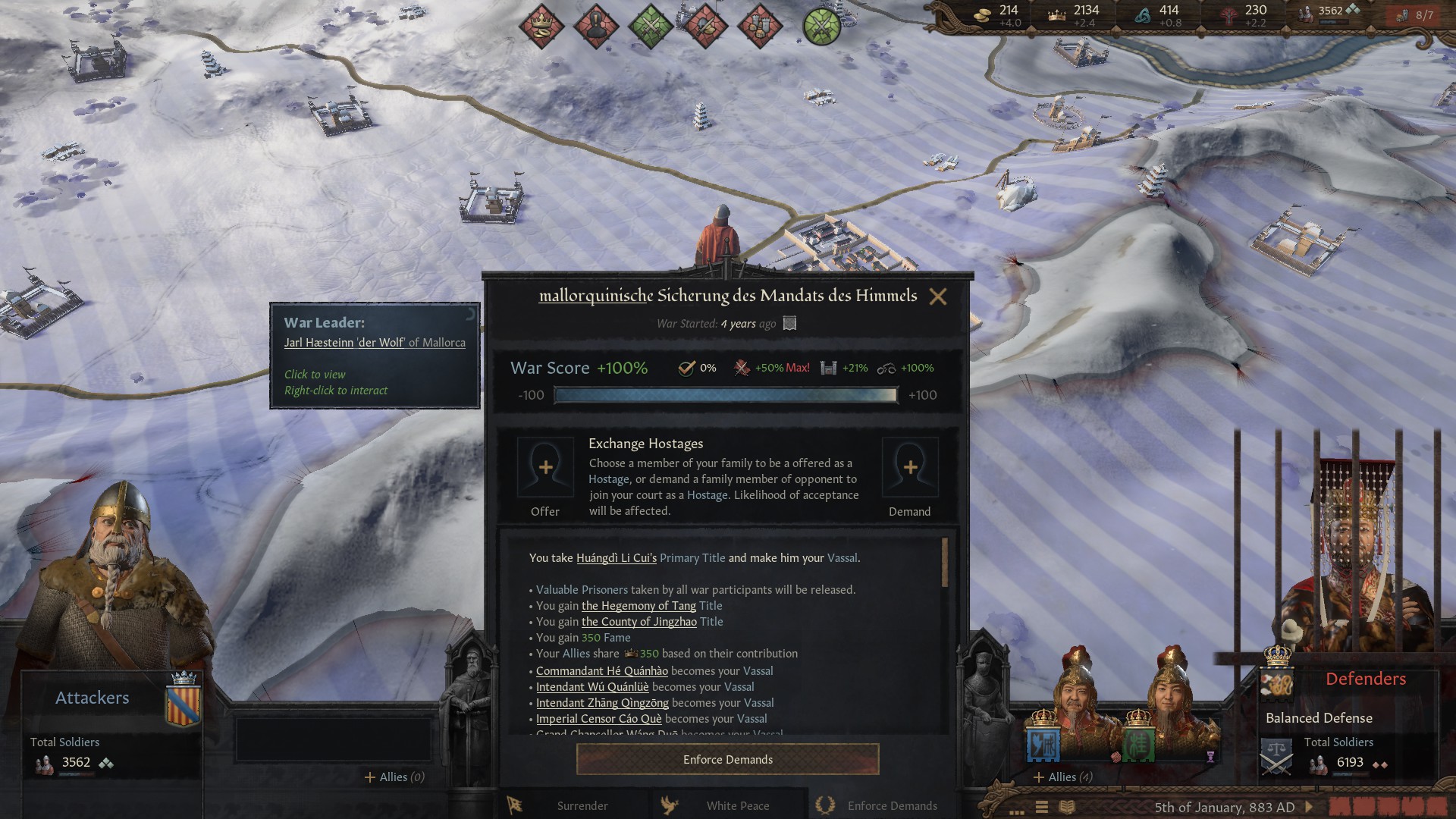 The fact haesteinn himself is able to become the emperor of china in ...