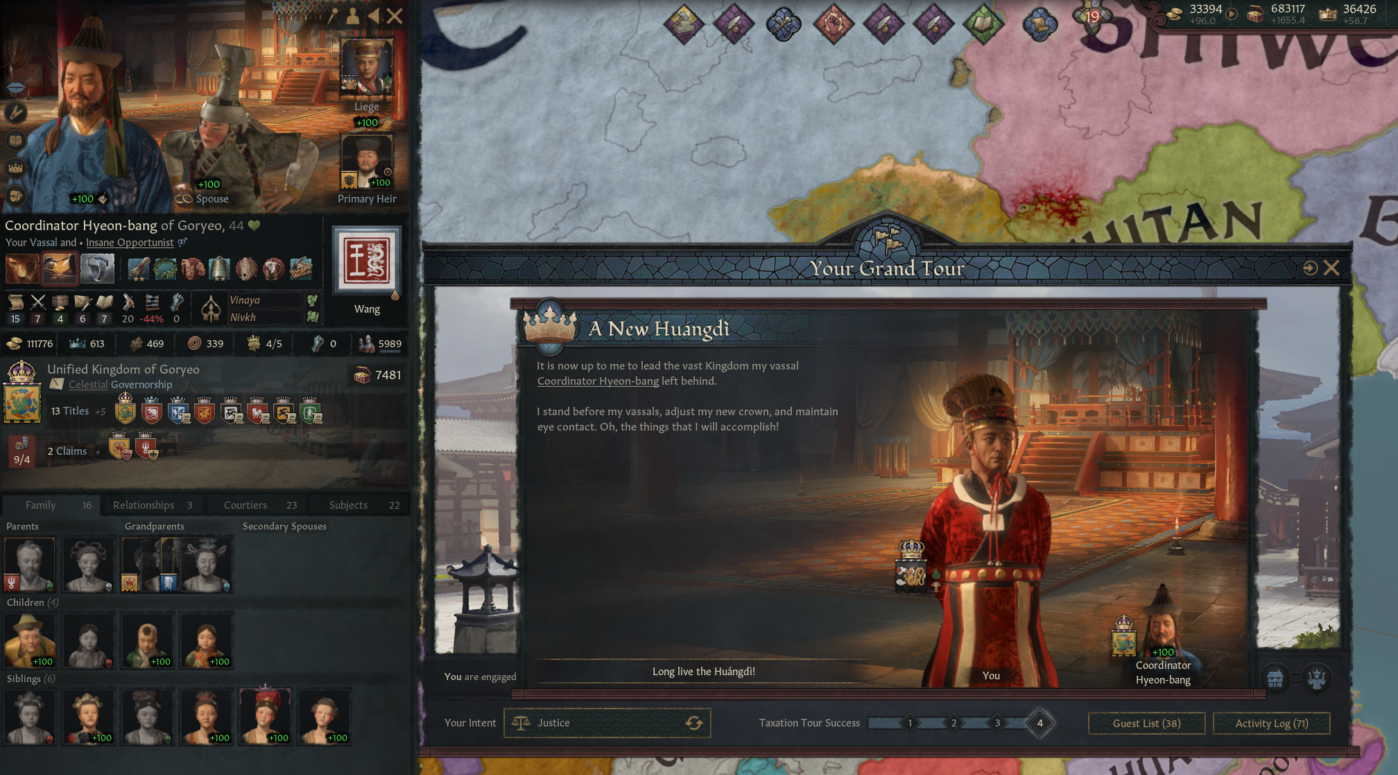 Game treats the inheritance of some council positions as if you are ...