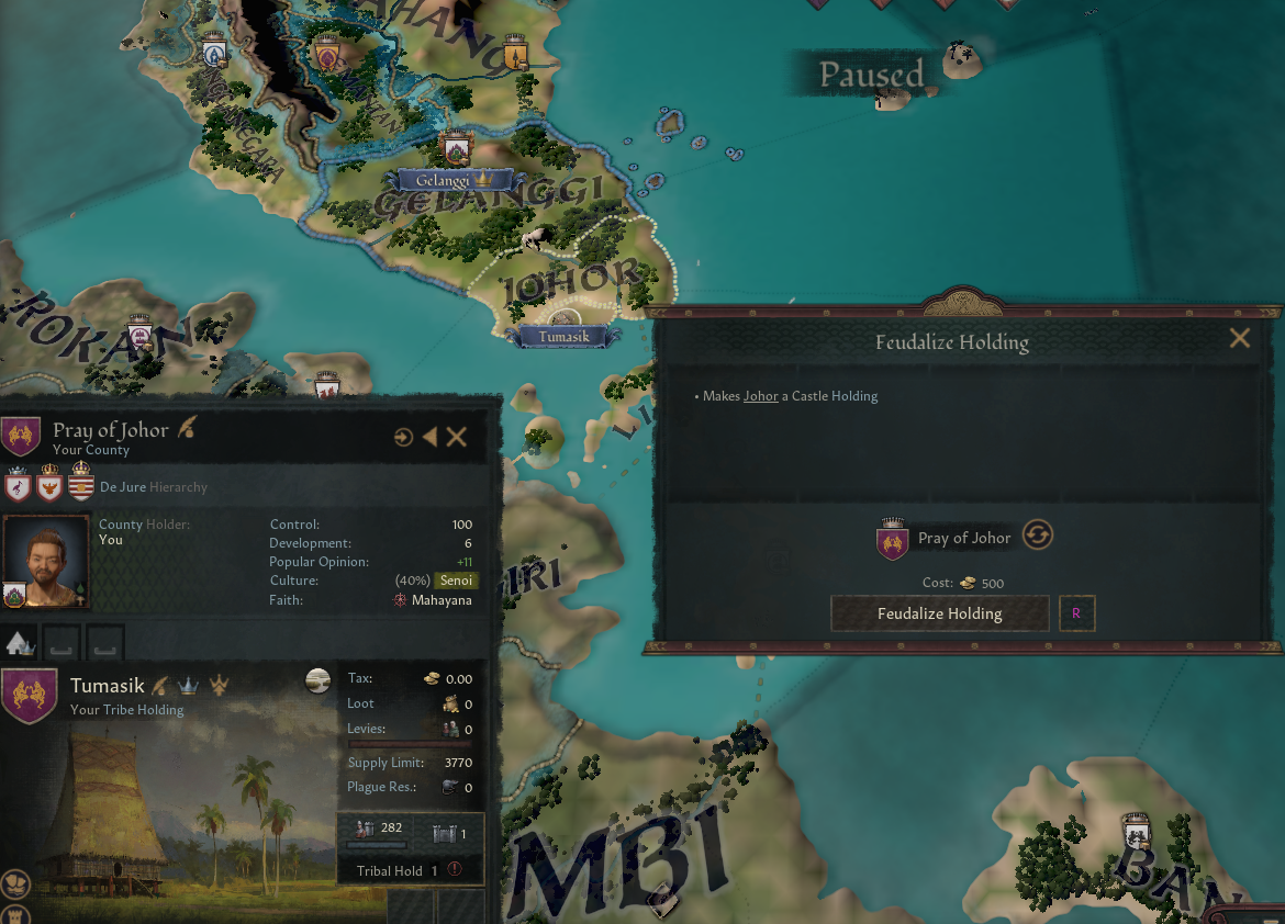 For Mandala rulers, will it be possible to turn tribal holdings into ...