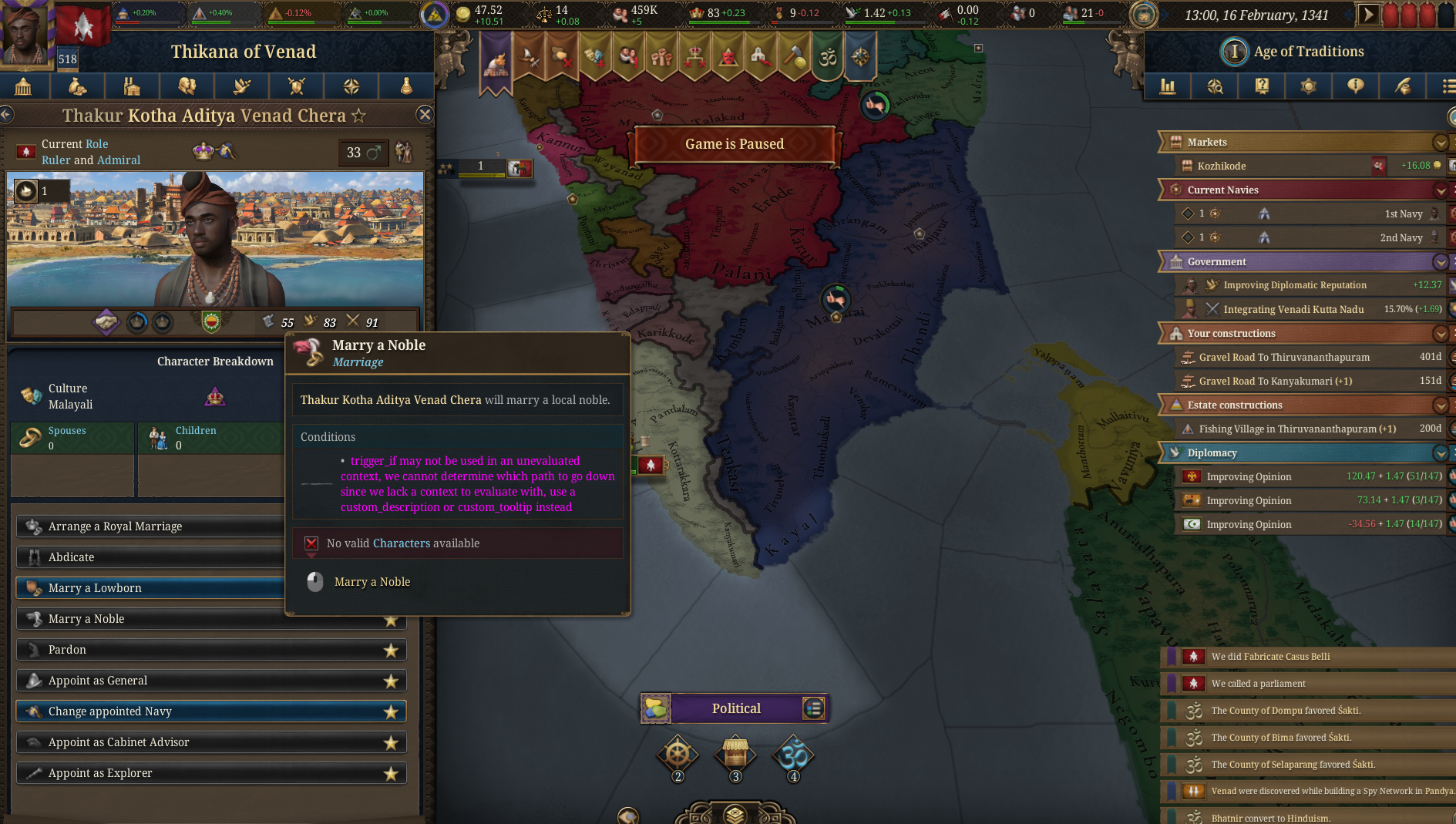Duplicate - Venad Royal Marriage - tooltip string error and unable to ...