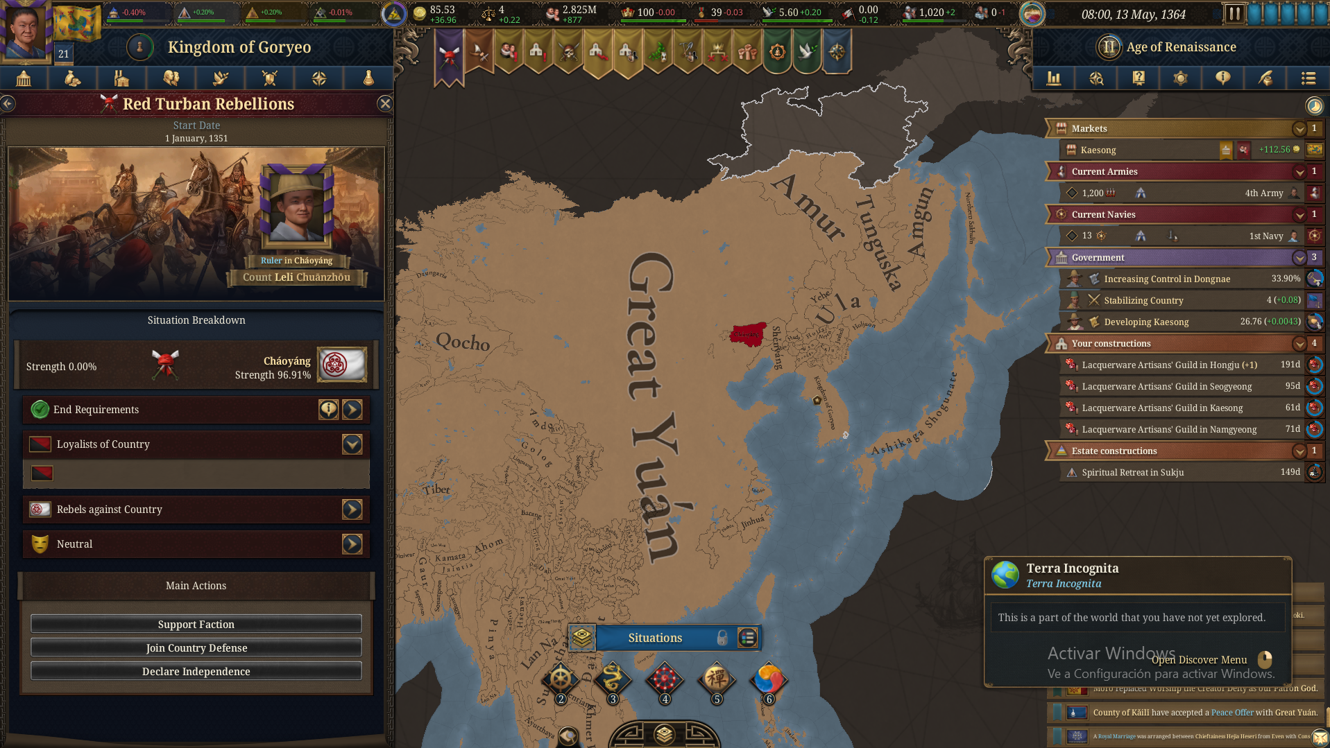 Broken red turban rebellion | Paradox Interactive Forums