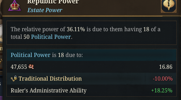 How to check effects of Local Crown Power? | Paradox Interactive Forums