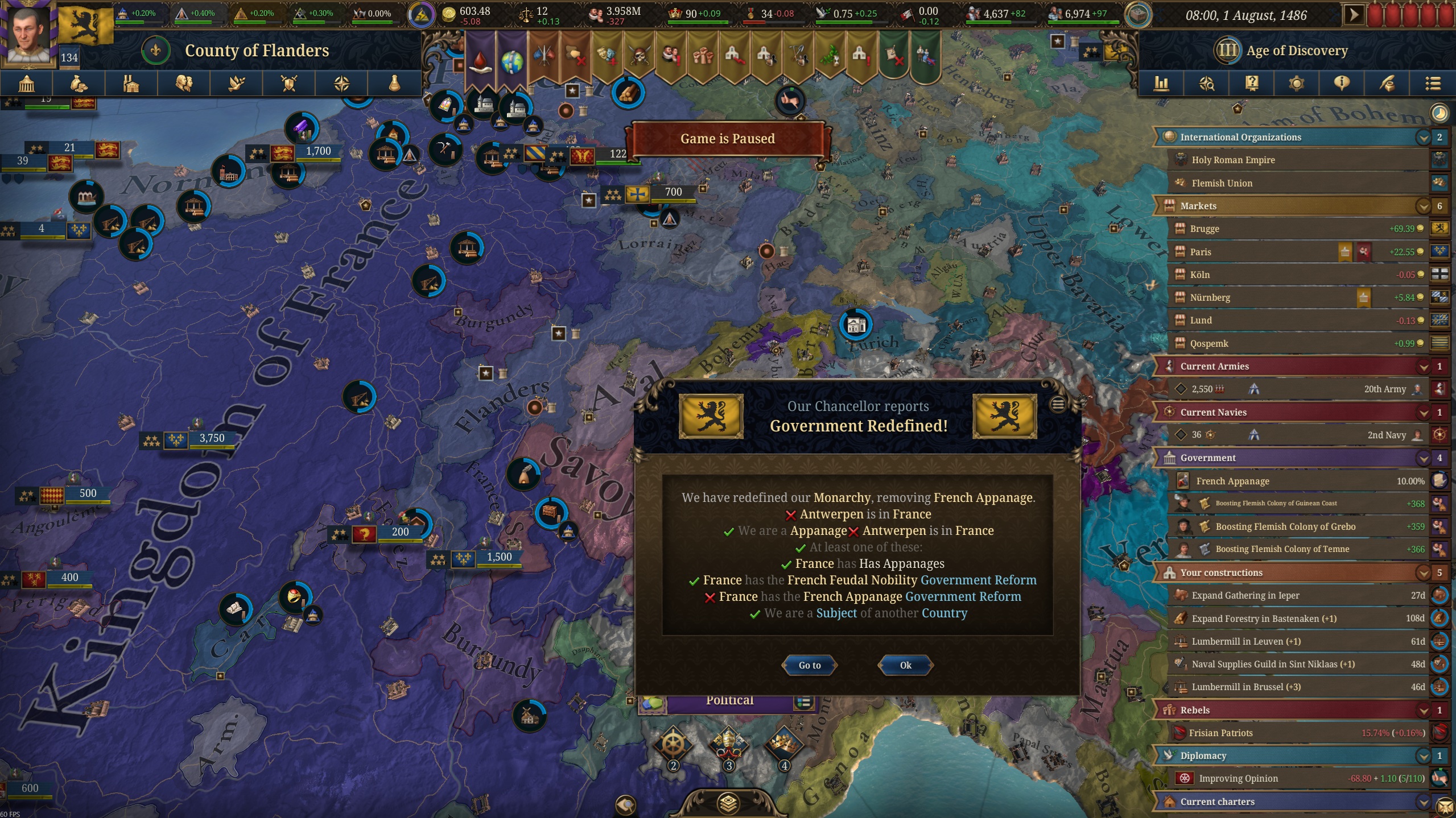 French Appanage keeps resetting (bonus bug: HRE locations keep vanishing as a result) | Paradox ...