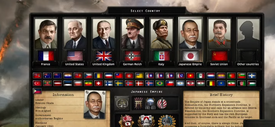 Paraguay and Uruguay should be added to the starting load screen ...
