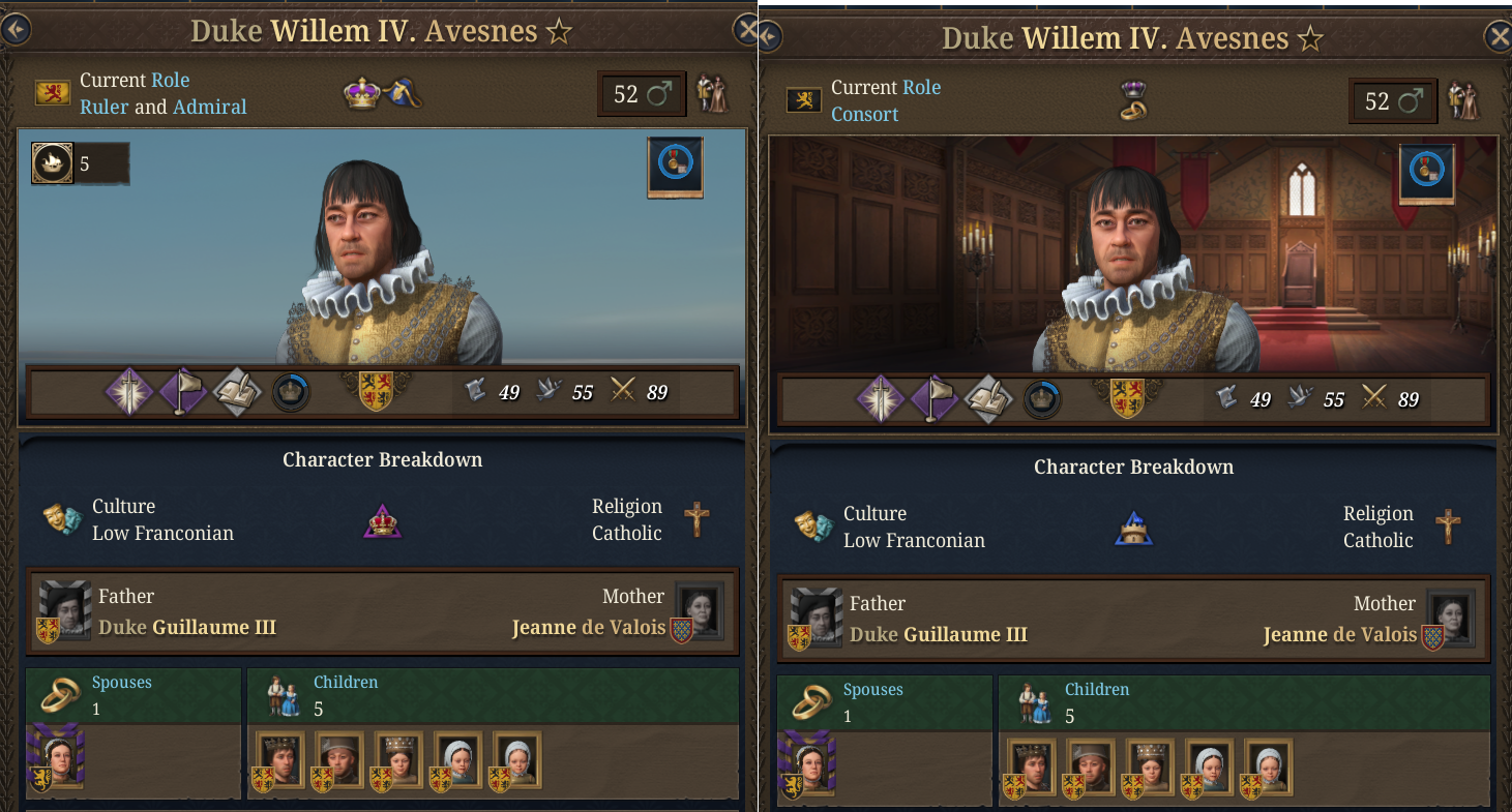 Duplicate - Members of the crown leave court to become courtiers in a PU's court once a month ...