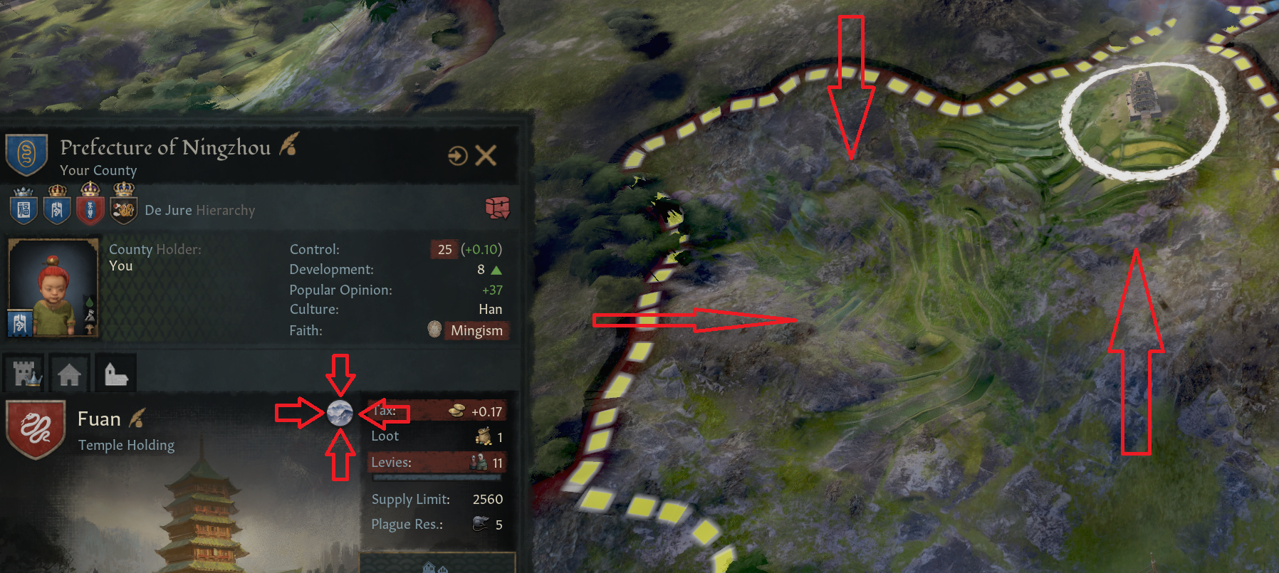 Terrain texture does not match the terrain in the barony titel of Fuan | Paradox Interactive Forums