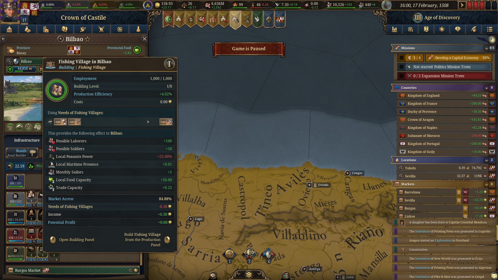 Are Fishing Villages working correctly? What am I doing wrong trying to ...