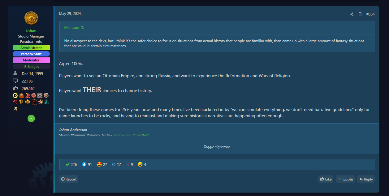 Johan's goal for EU5's world clearly falls short of everyone ...