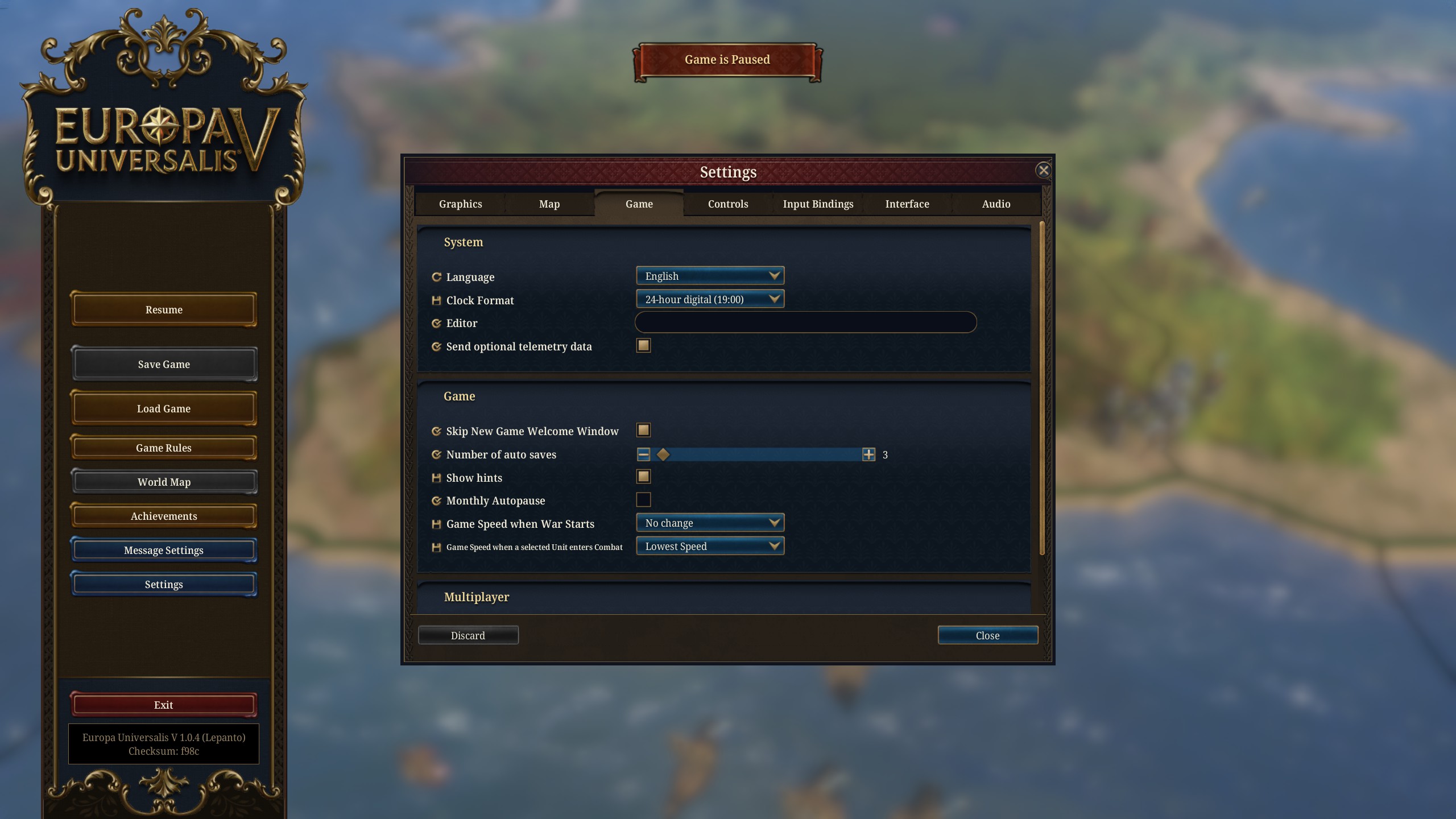 Game speed locks during battle | Paradox Interactive Forums