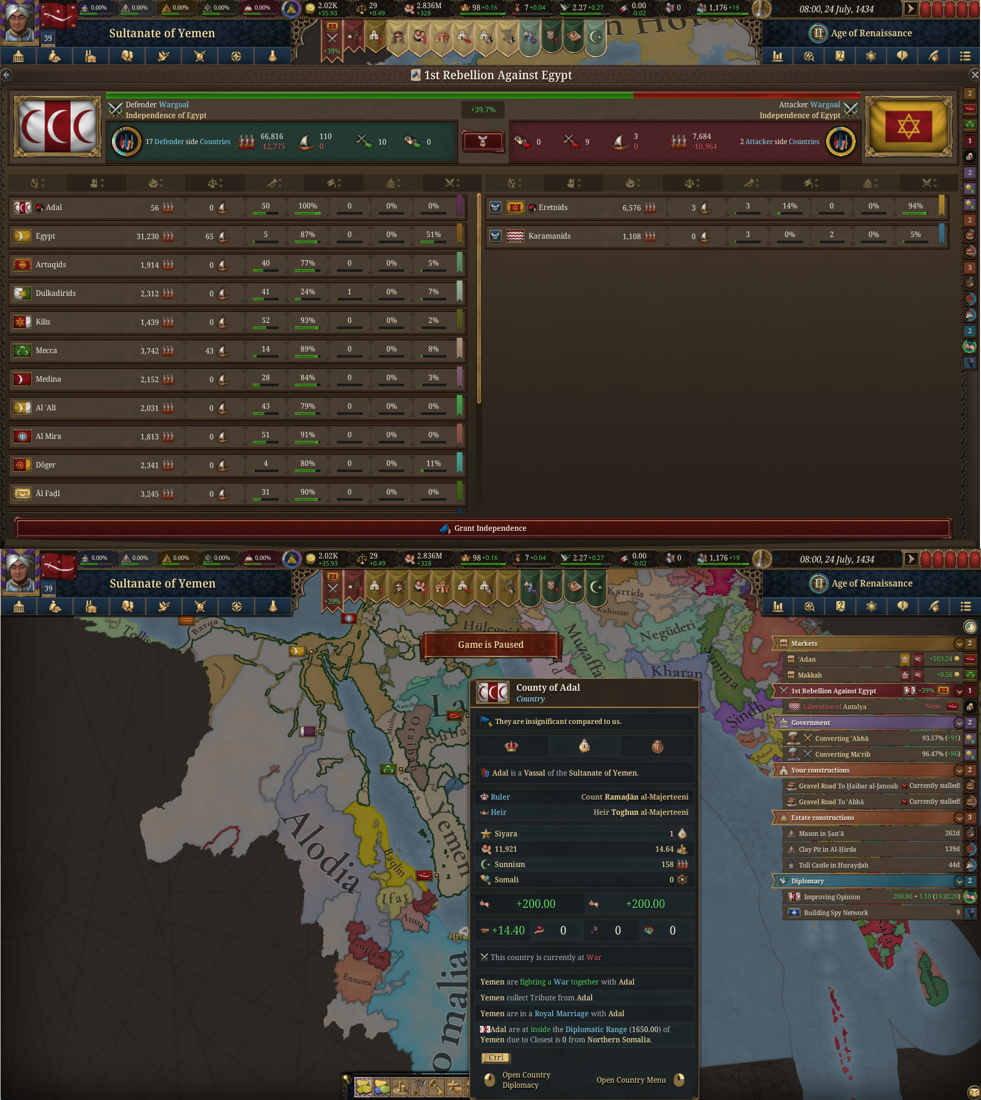 Subject Became War Leader in Ally's Vassal Independence War | Paradox ...