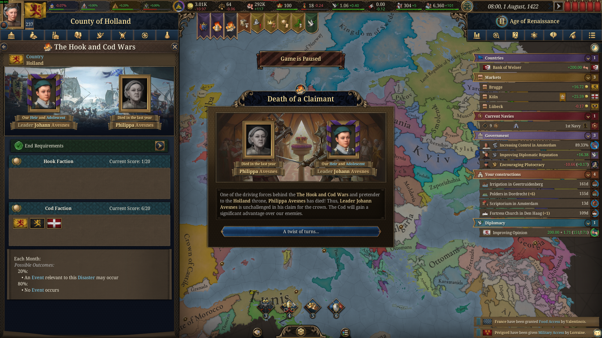 Duplicate - Hook and Cod Wars bugged succession | Paradox Interactive Forums