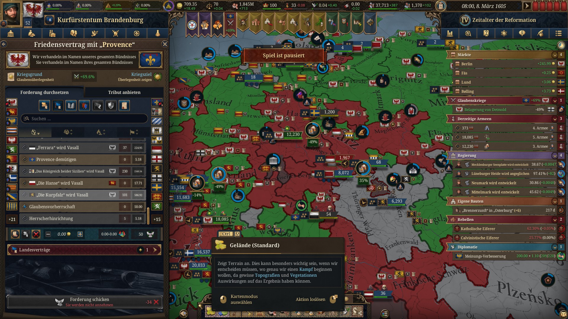 HRE Emperor not in leage war and forcing white peace | Paradox Interactive Forums