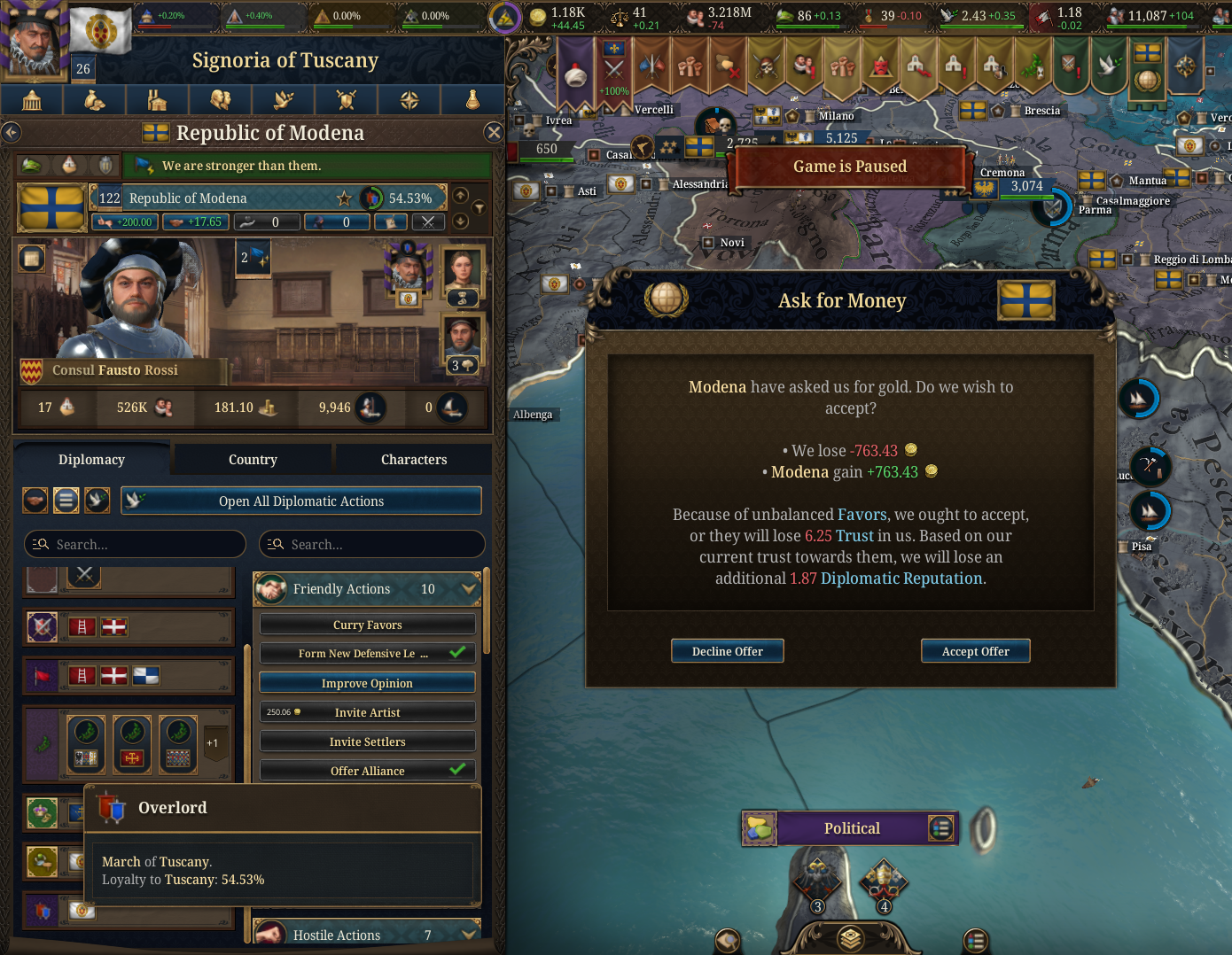 Vassal asking money from overlord - bug? | Paradox Interactive Forums