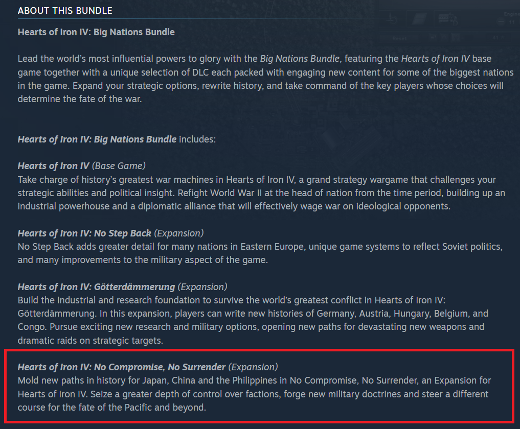 Purchasing Big Nations Bundle in Steam of Chinese Area | Paradox Interactive Forums
