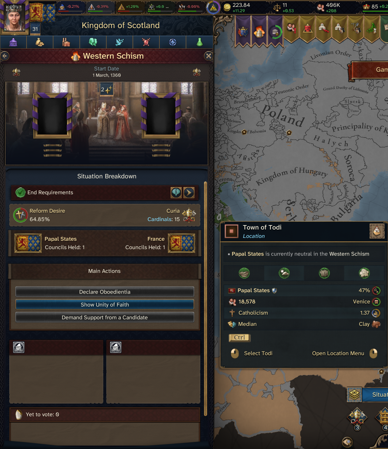 Duplicate - Western Schism broken after 1.0.7 update | Paradox Interactive Forums