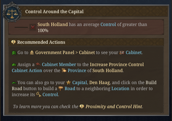 Mission requires control over 100% which is impossible | Paradox Interactive Forums