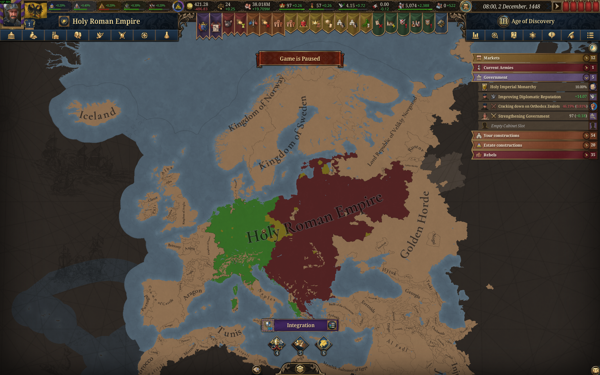 Closed - HRE Formation after passing "Renovatio Imperii" not ...