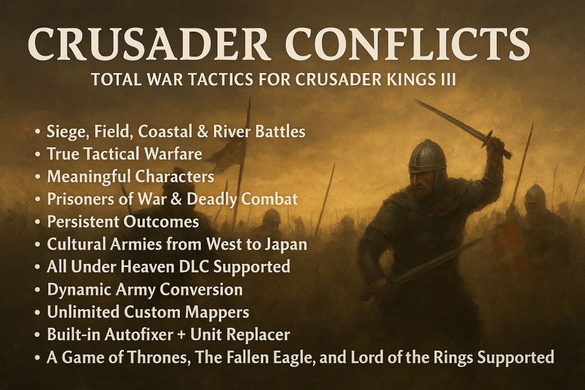[MOD] Crusader Conflicts - where CK3 grand strategy collides with Total ...