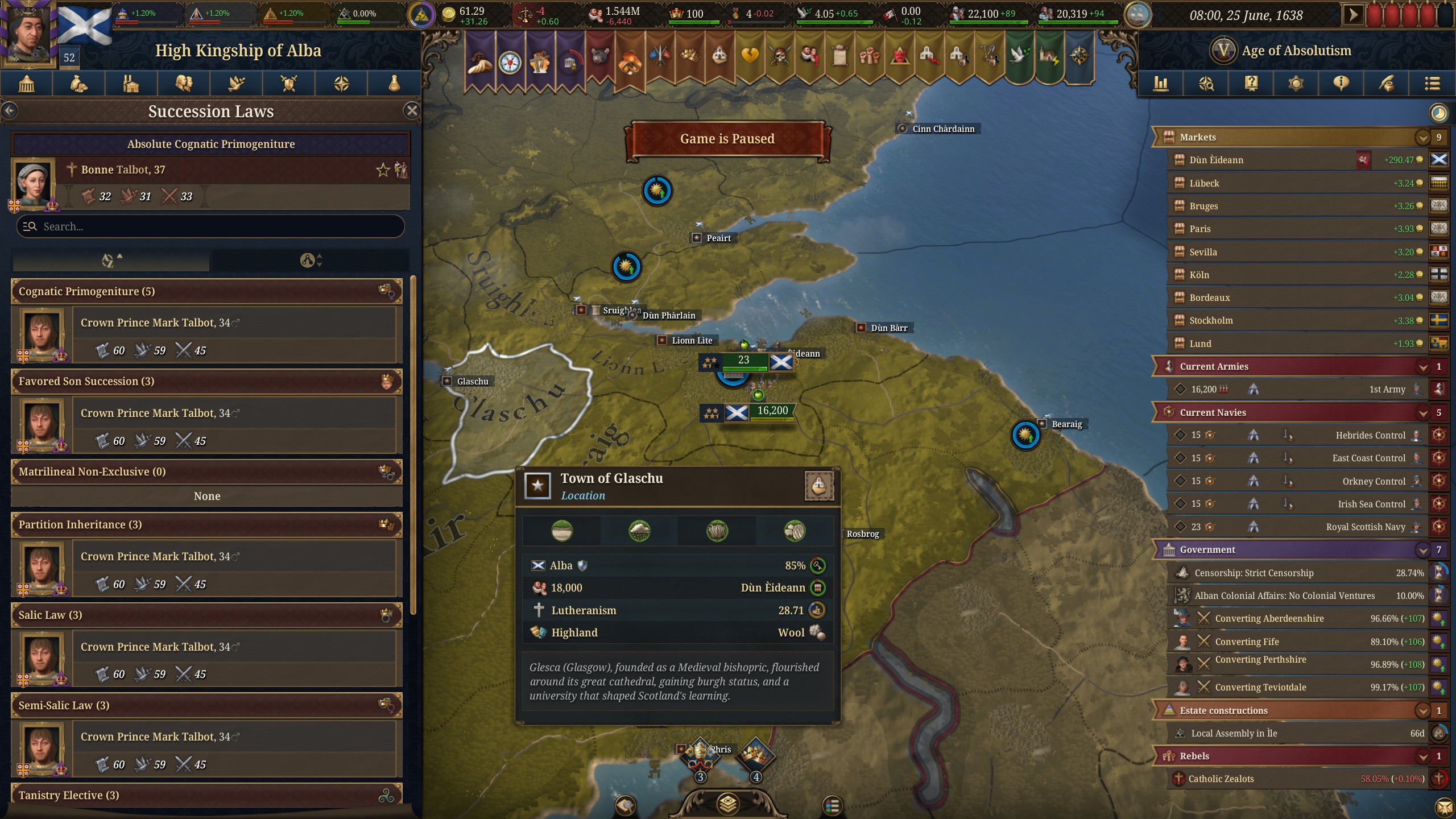 Incorrect ruler coming to throne while under PU | Paradox Interactive ...