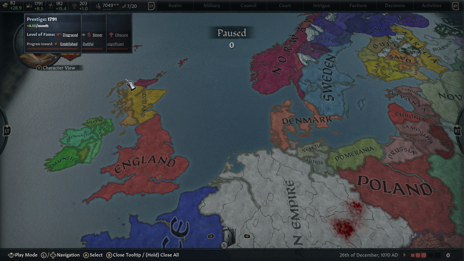 Level of fame, devotion and renown are locked at 0 | Paradox ...
