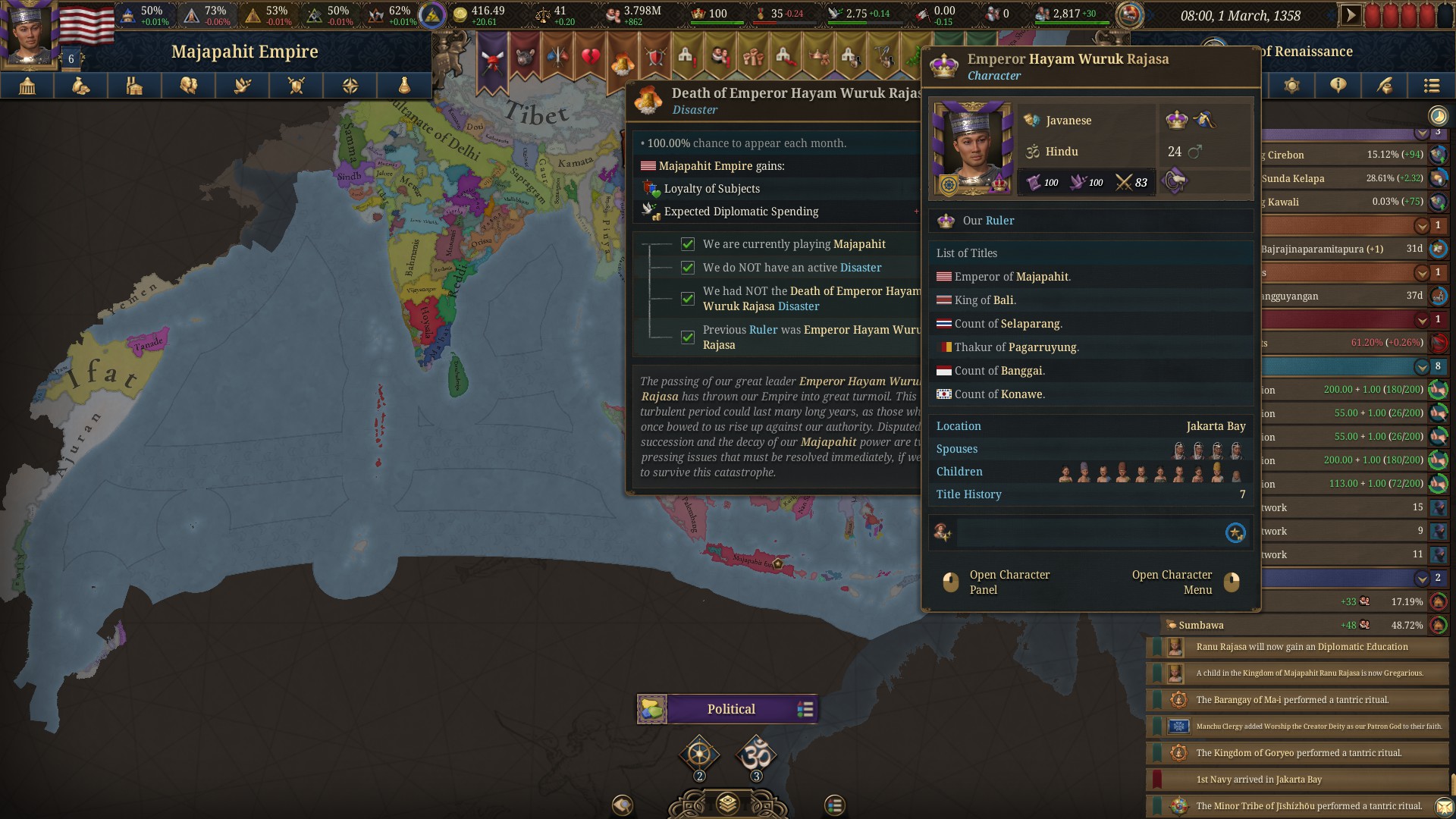 Duplicate - Majapahit disaster. Current ruler marked as previous ruler ...
