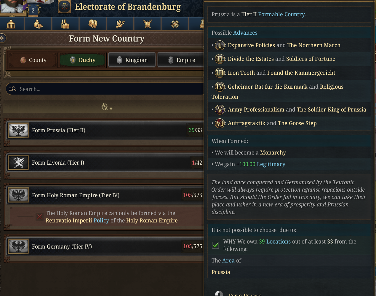 Duplicate - Can't form Prussia | Paradox Interactive Forums