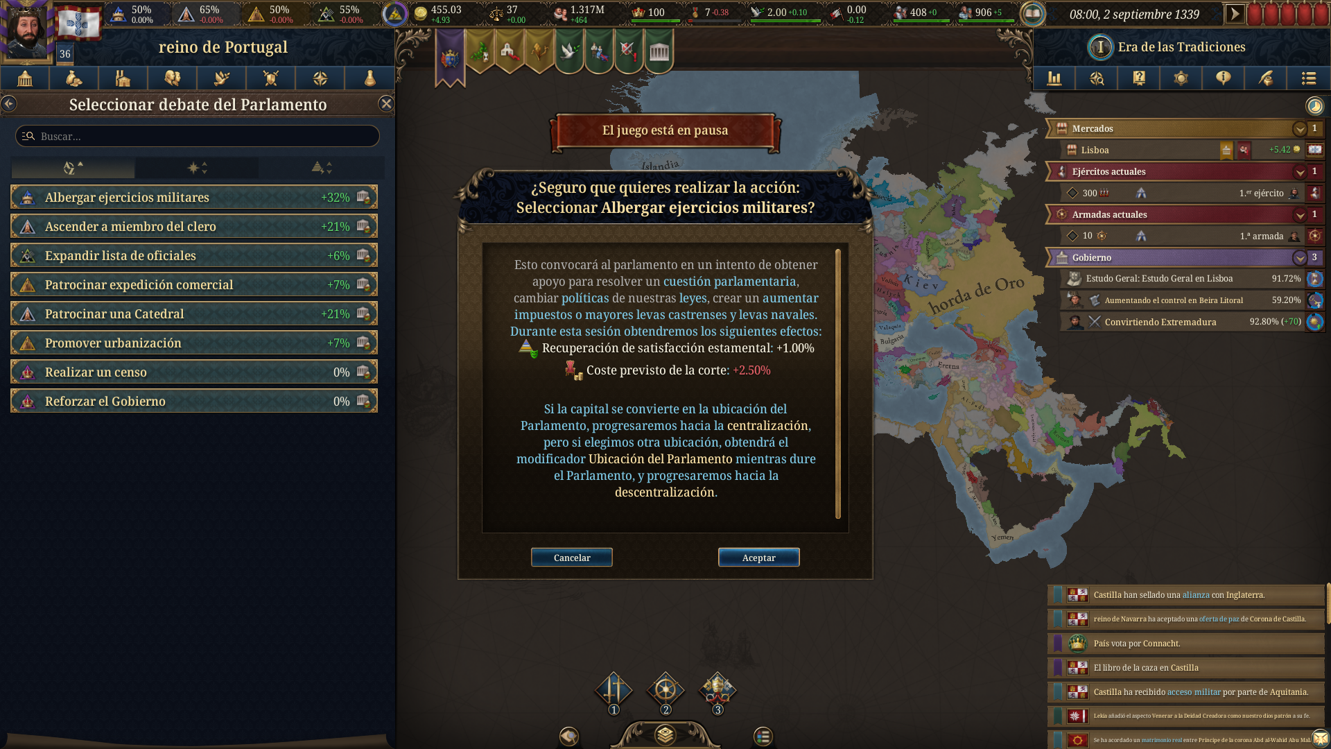 Call parliament button bugged - New beta patch | Paradox Interactive Forums