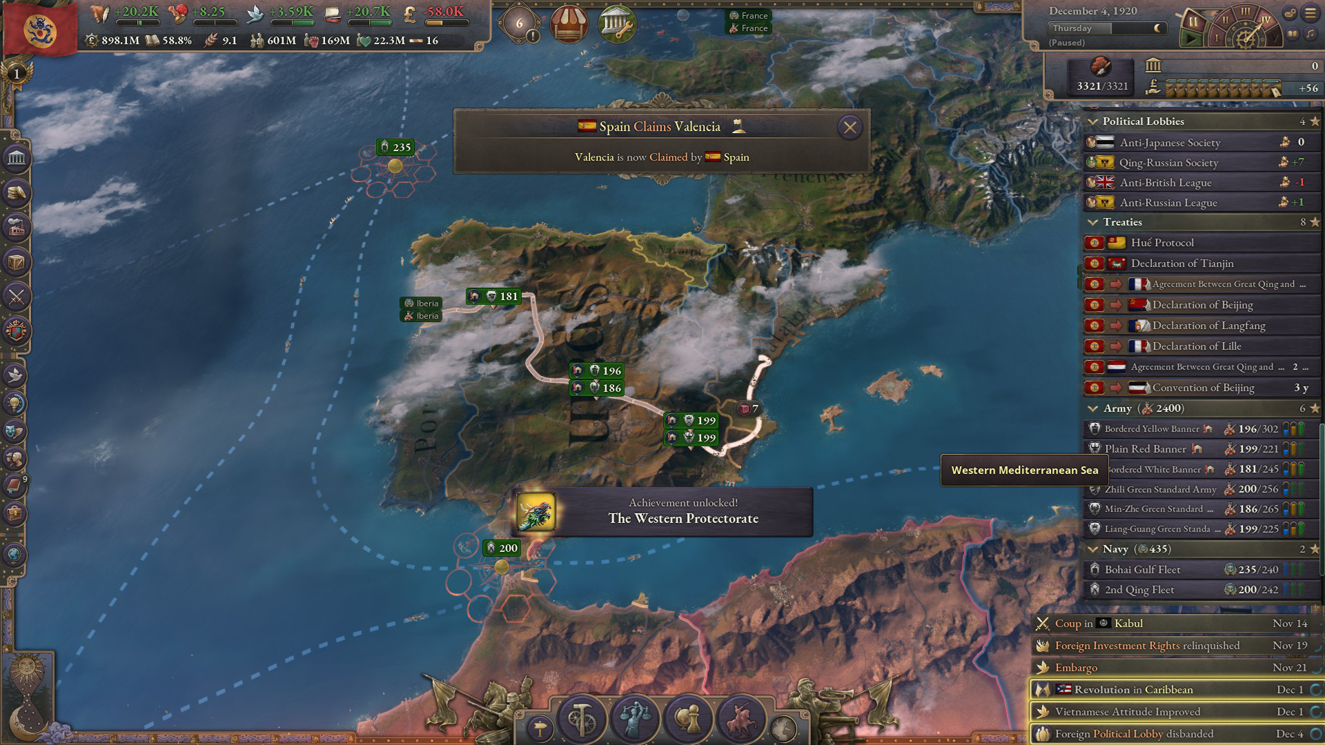 Confirmed - The Western Protectorate achievement doesn't fire if Entre ...