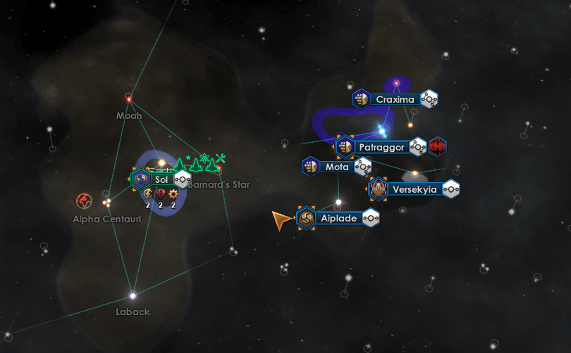 Empire text and icons are now disappearing and reappearing very slowly ...