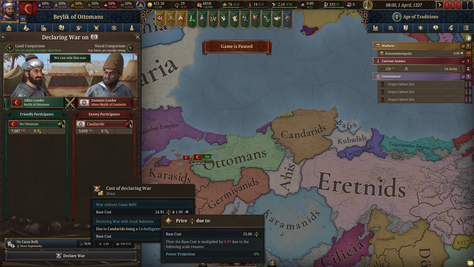 Anatolian Beylik bug - the modifier doesn't work | Paradox Interactive ...