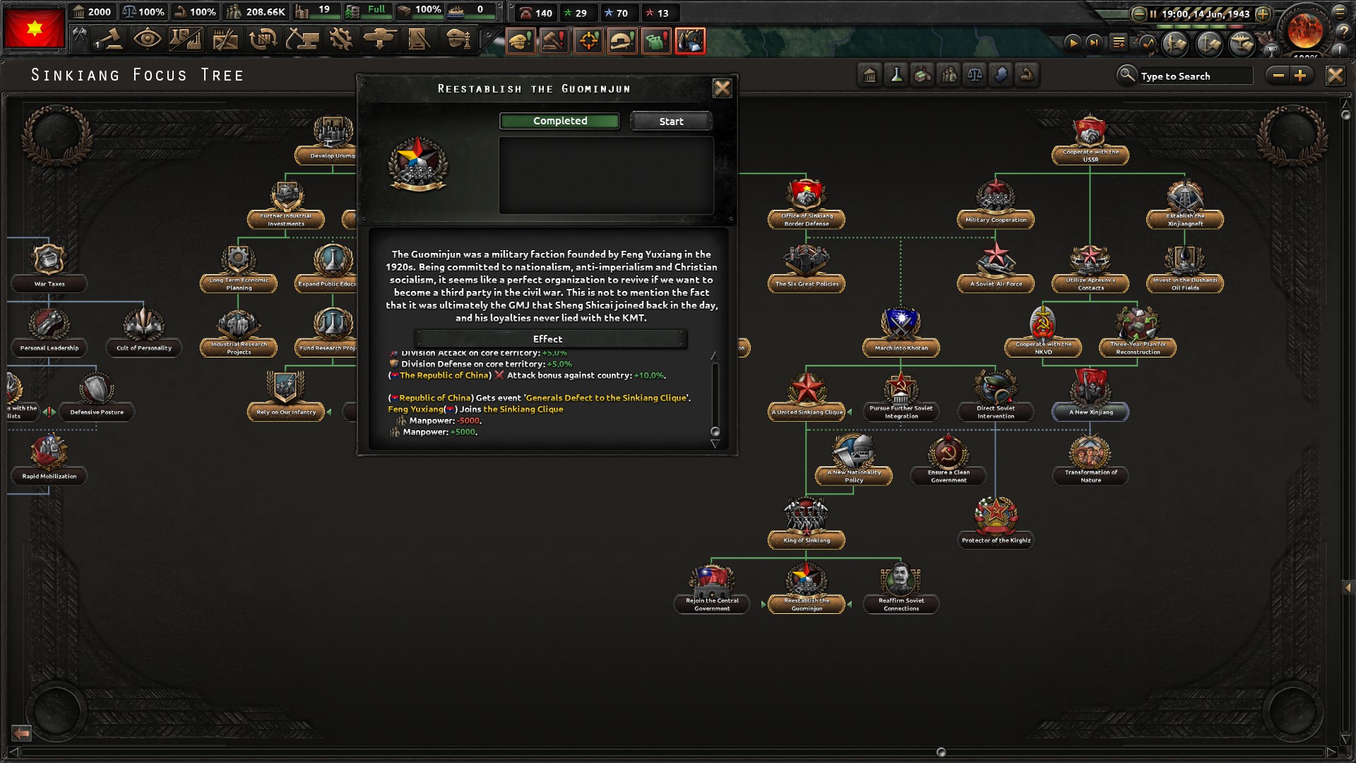 Sinkiang Reestablish the Guominjun | Paradox Interactive Forums
