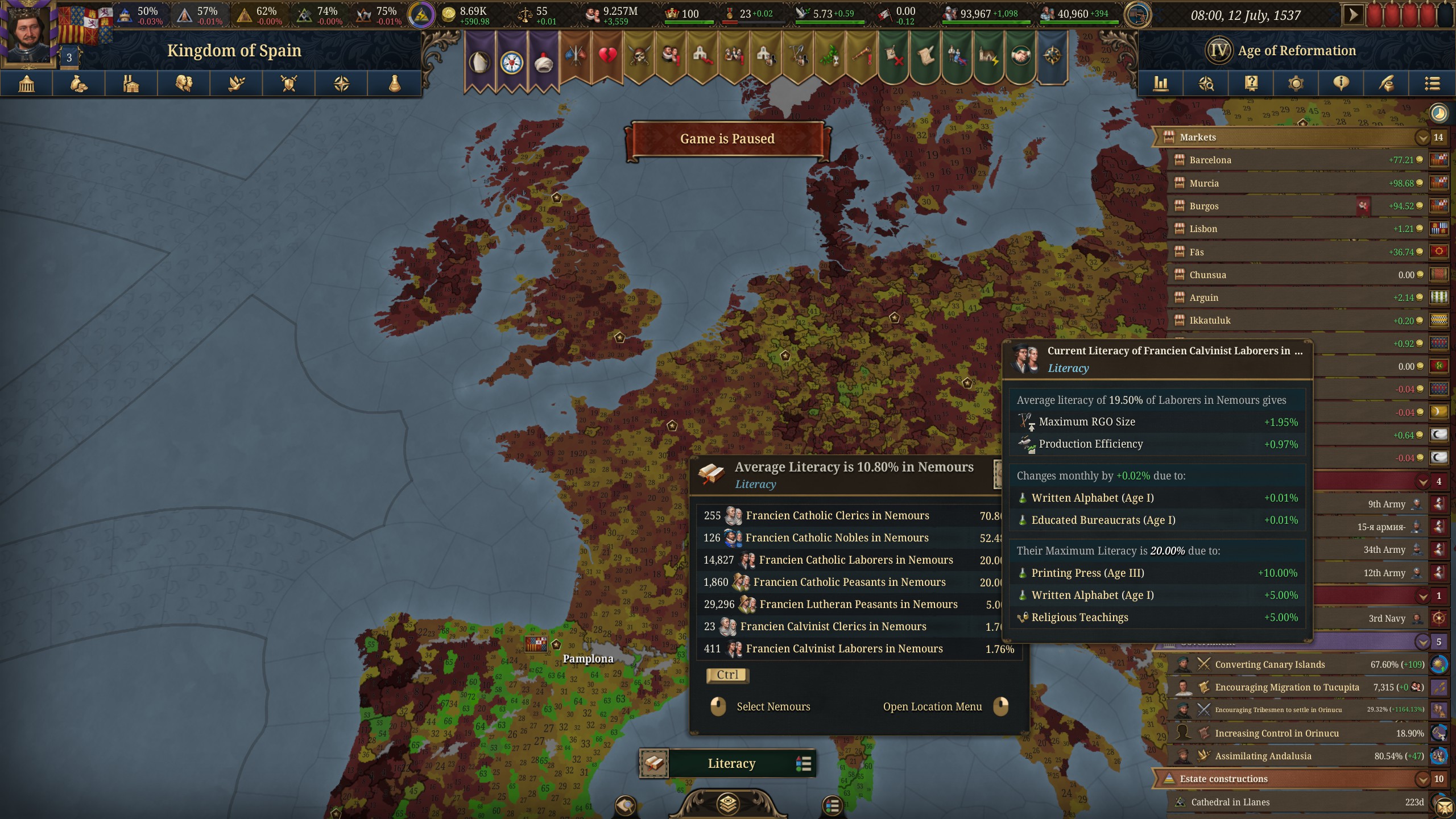 The Reformation era almost completely destroys the literacy level of ...