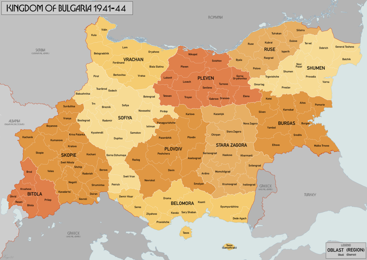 It's impossible to create Bulgaria's historical World War II borders ...