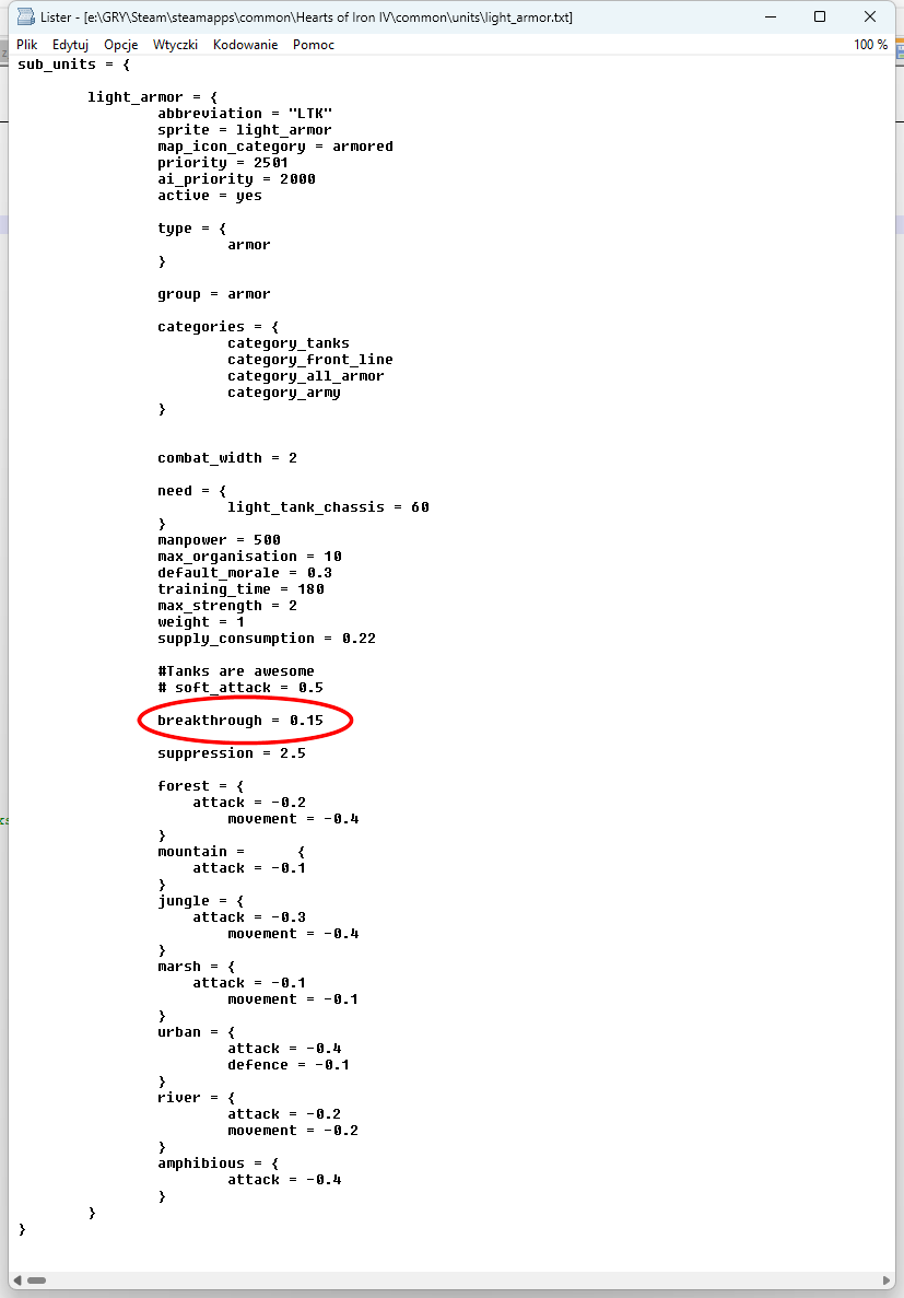 Critical error - Unit modifiers do not work at all for armored units ...