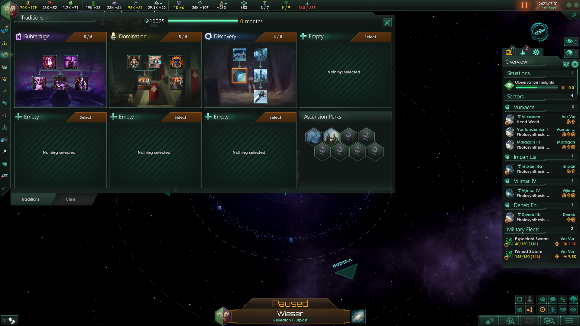 Observer Mode: AI which was the player doesn't seem to take traditions ...