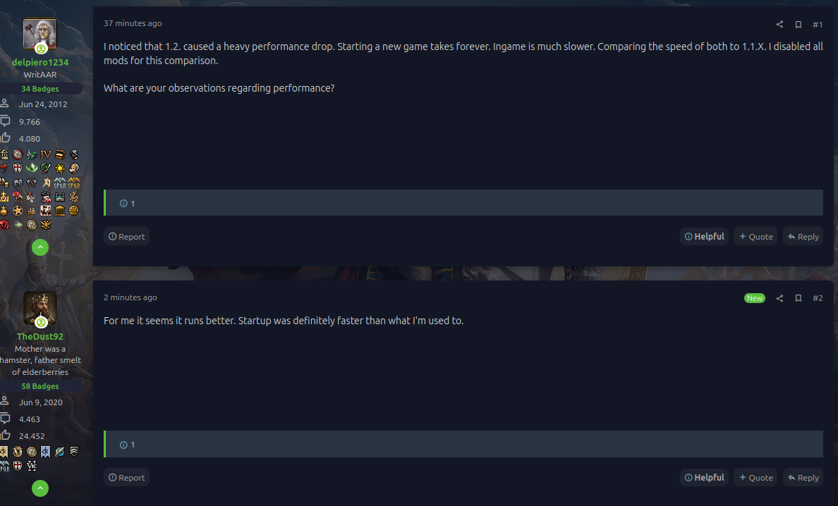 1.2. heavy performance drop? | Paradox Interactive Forums