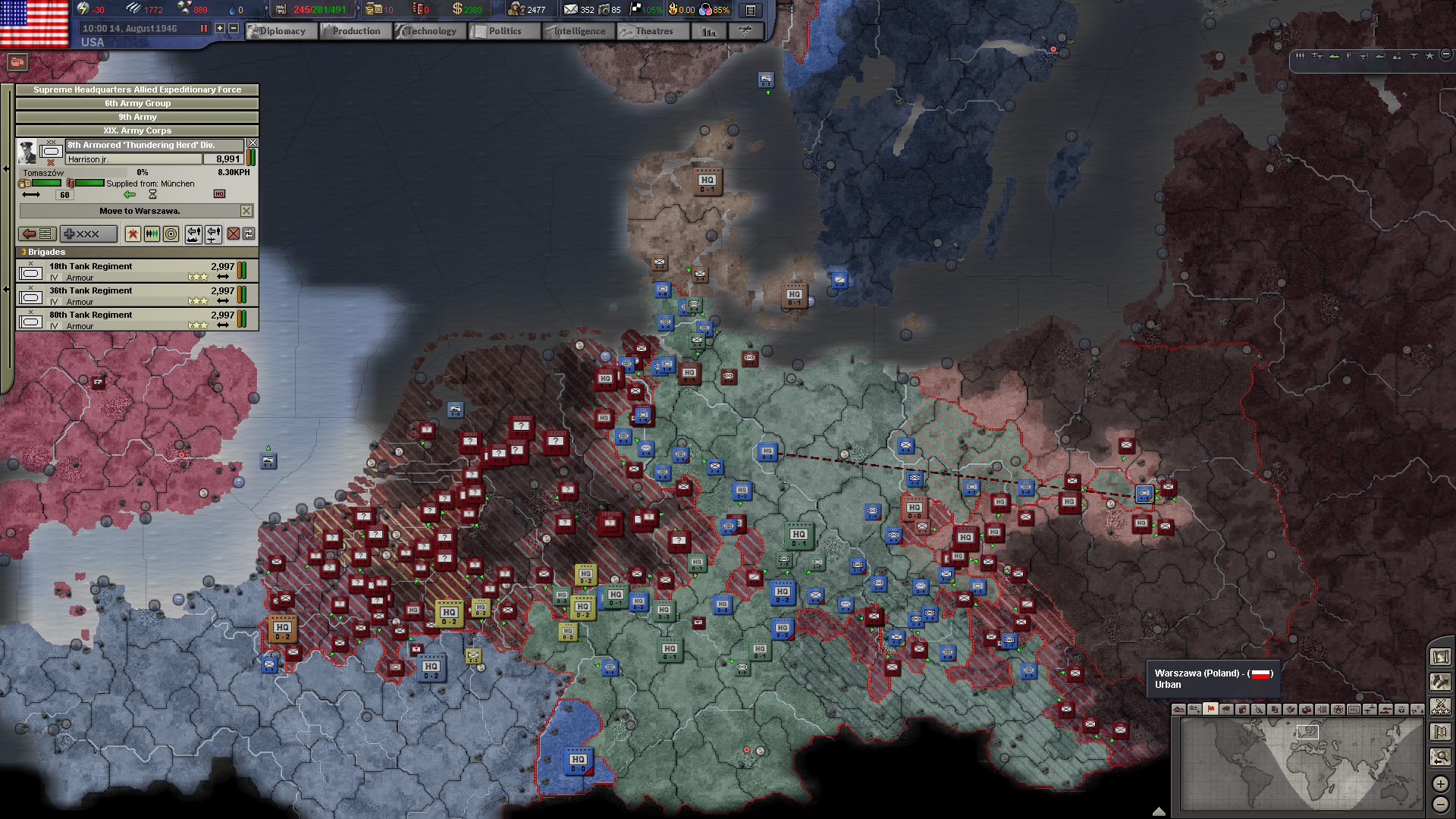 I won Operation Unthinkable scenario as USA | Paradox Interactive Forums