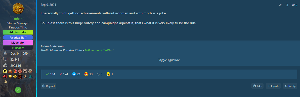 Game director admits to game being a joke? | Paradox Interactive Forums