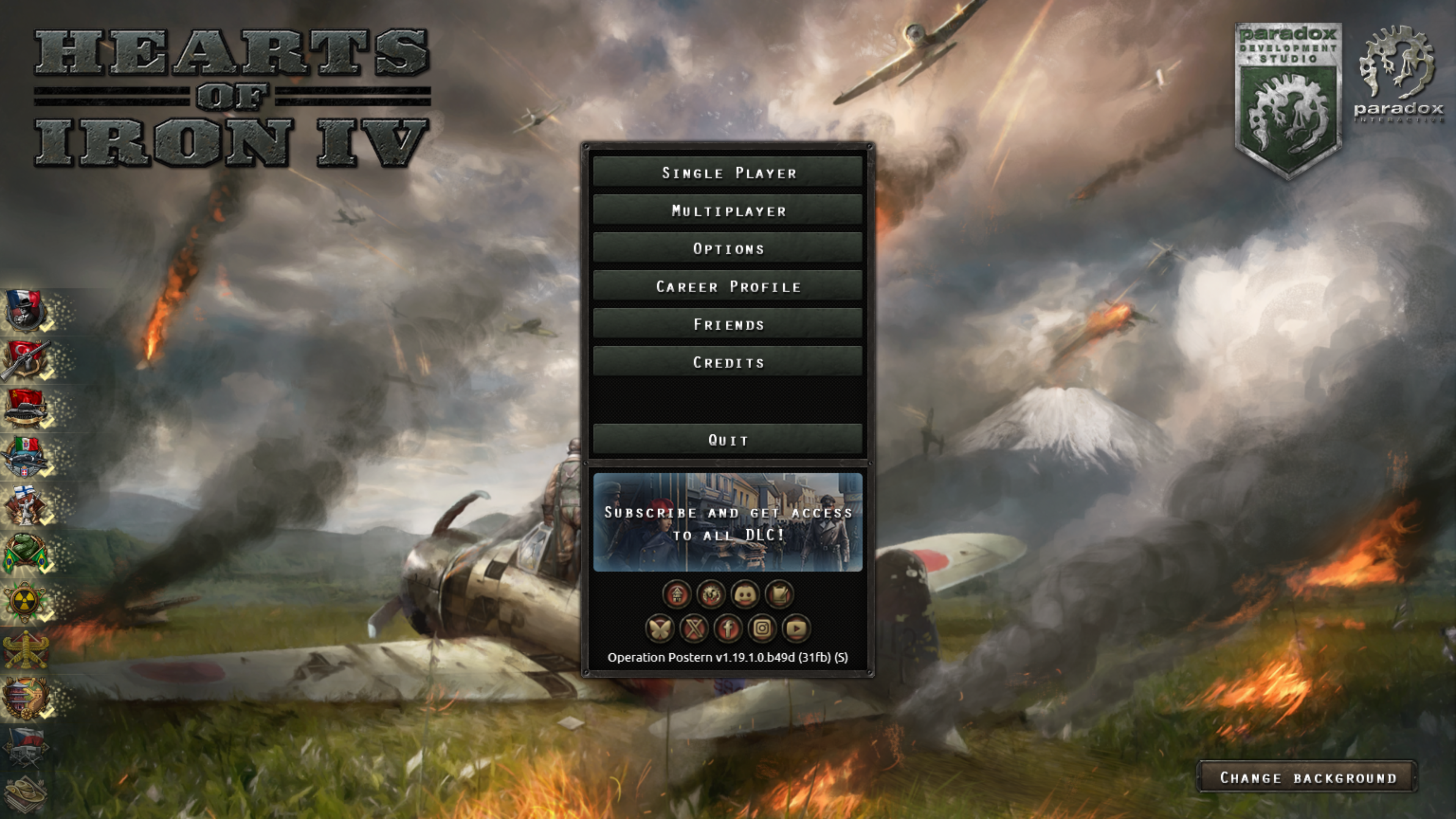 Game doesn't continue past the main menu and just gets get frozen there ...