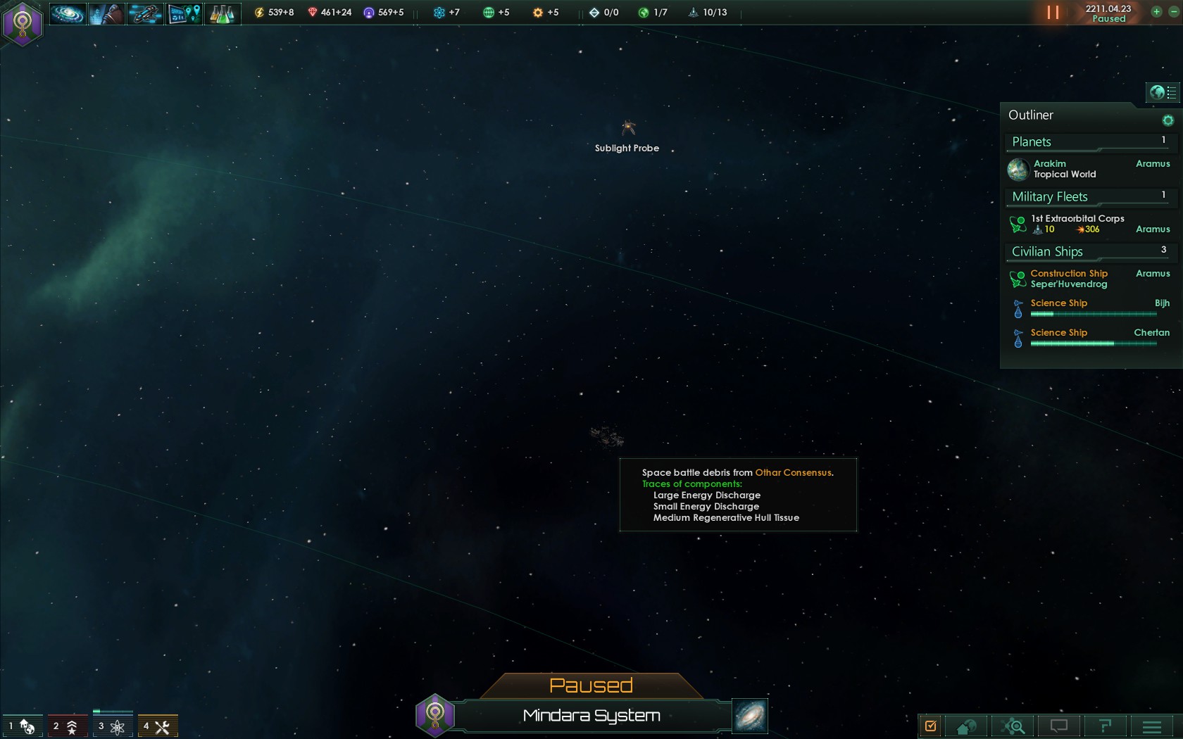 [1.0.0 9b5a] Sublight Exploration Probe event chain can't be completed ...