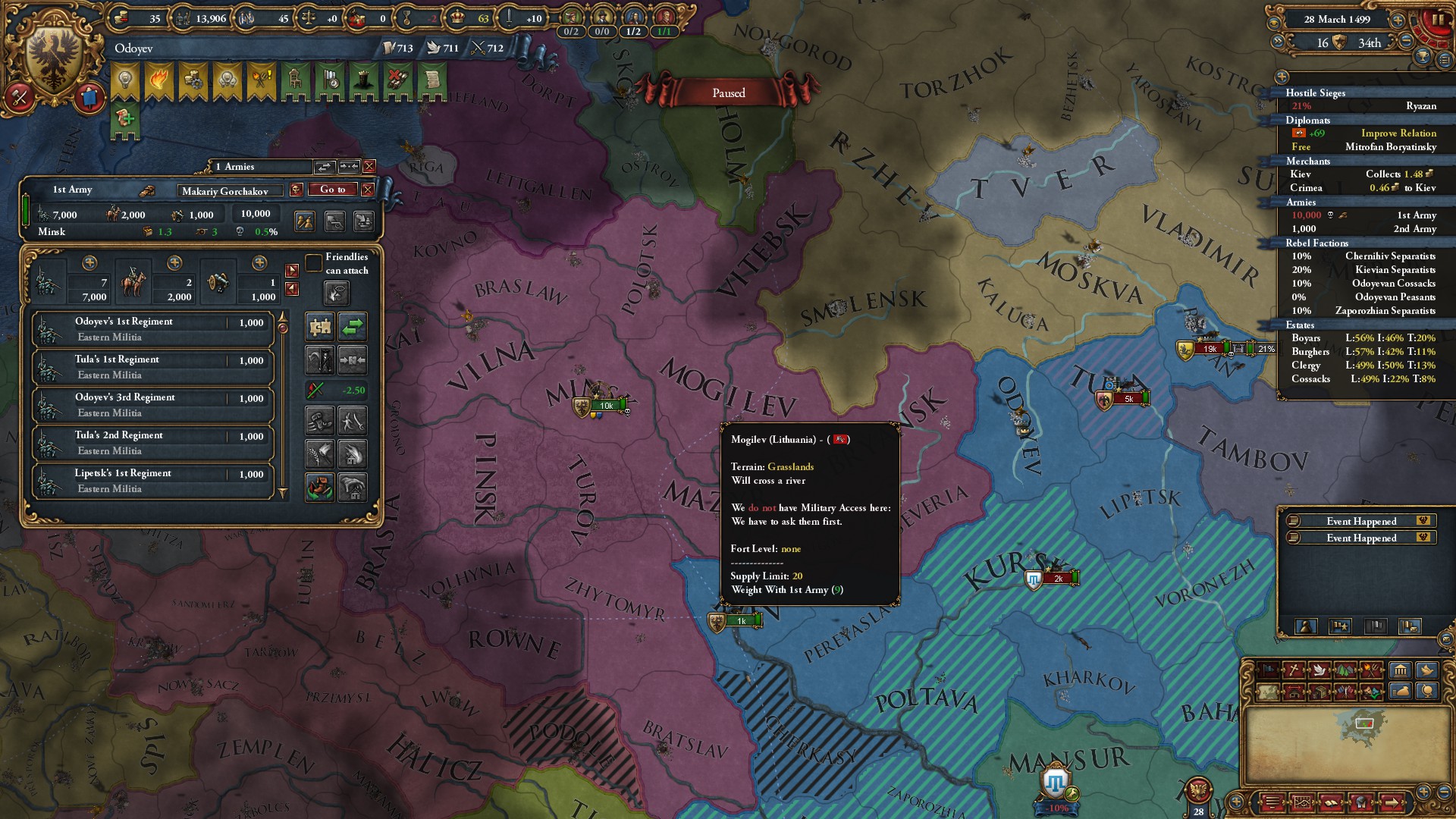 Army stranded in enemy land and cannot move | Paradox Interactive Forums