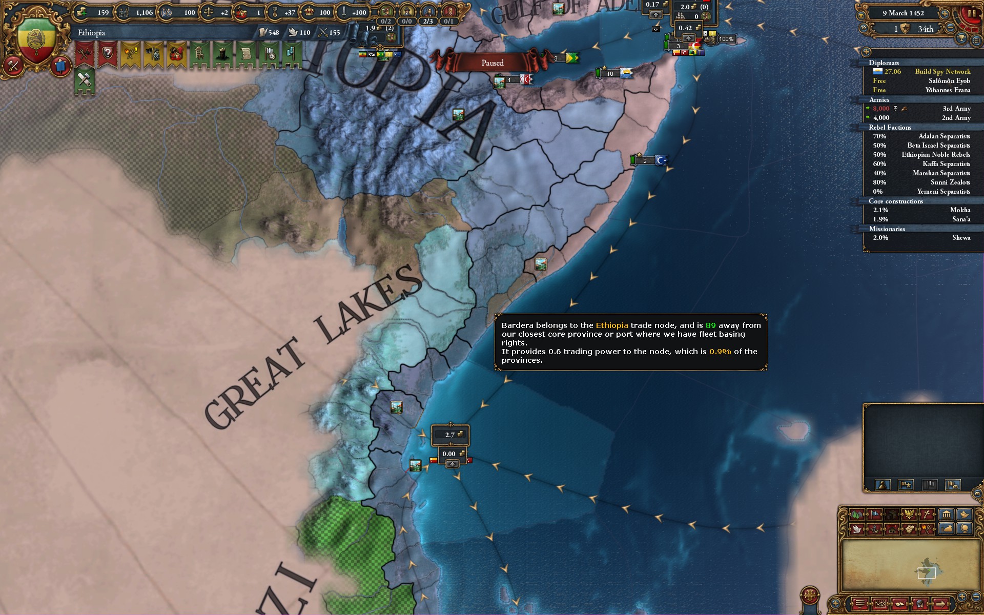 Changing color of Ethiopia or Zanzibar trade nodes | Paradox Interactive Forums