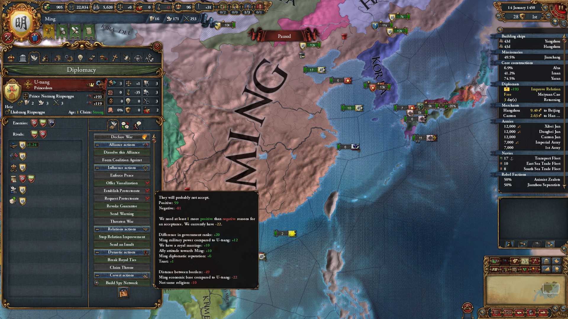 Who/How do you vassalize as Ming? | Paradox Interactive Forums