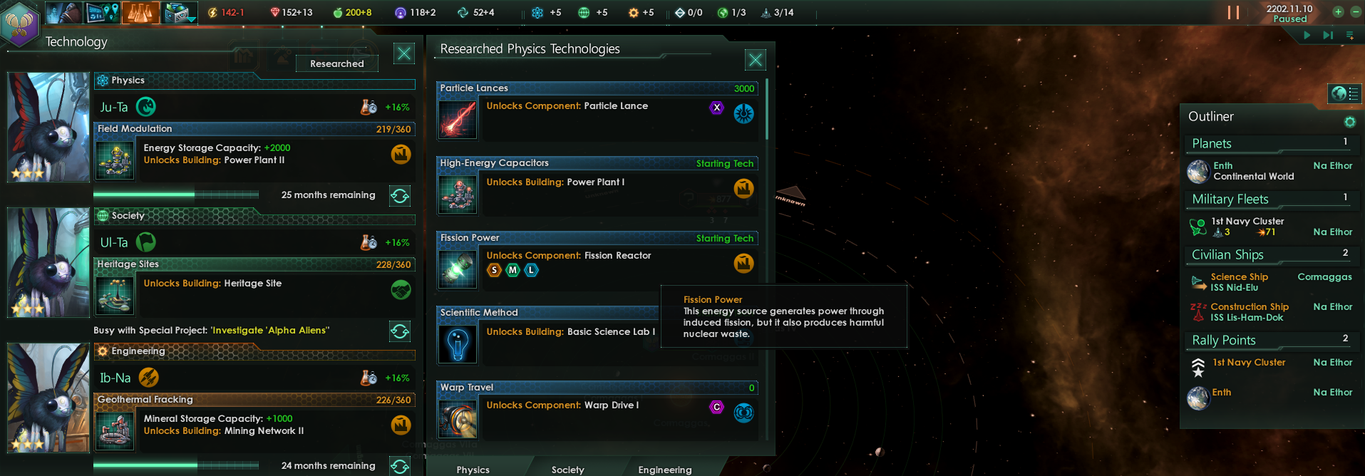 Found Particle Lance Tech year 2202 | Paradox Interactive Forums