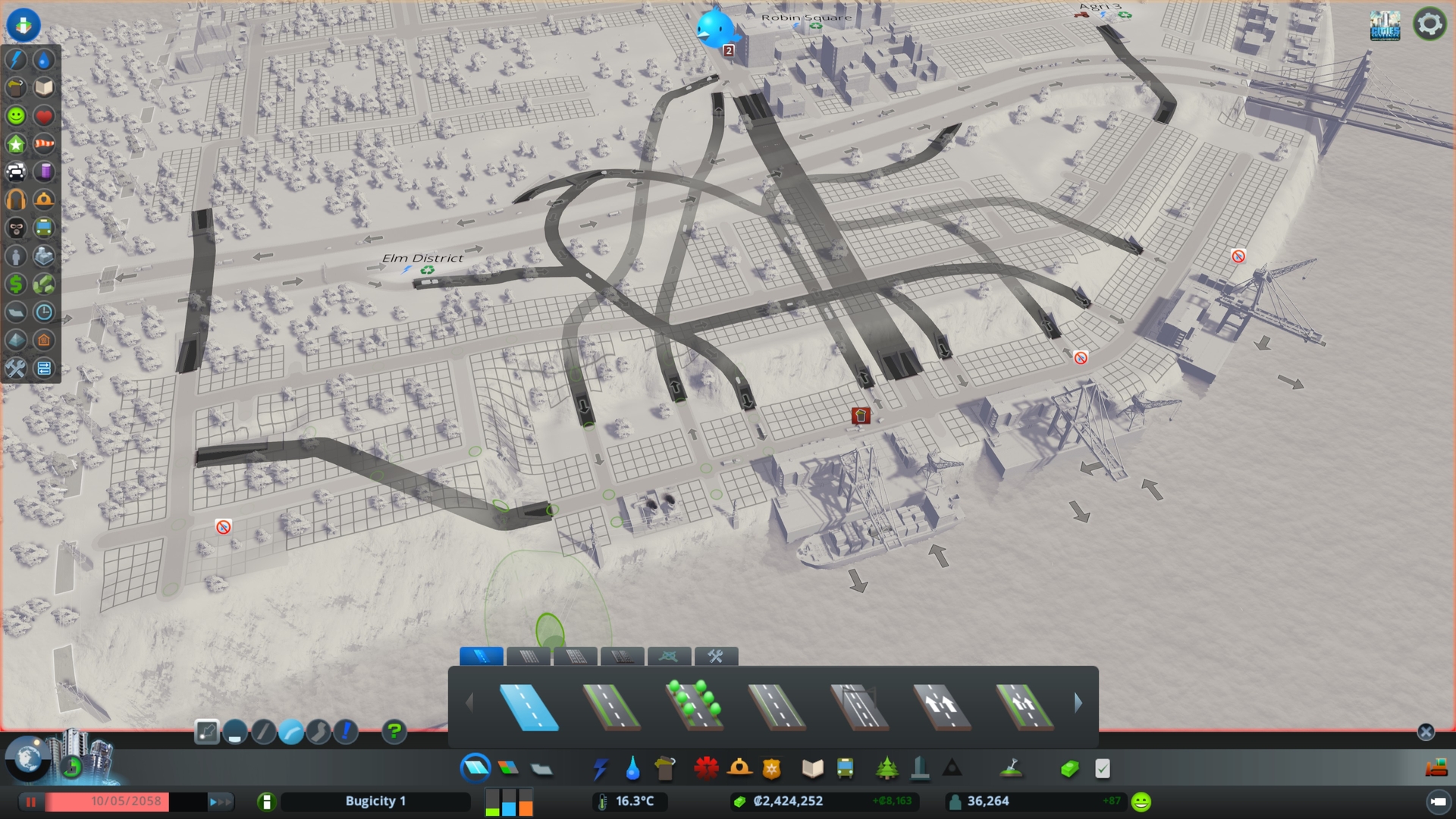 A cargo harbor piles up on garbage while garbage services do work | Paradox Interactive Forums